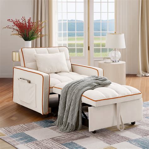 Dinosisco 3 In 1 Convertible Chair Bed Sleeper Chair Lounge Chair