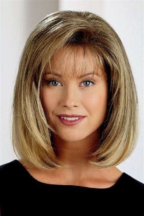 Medium Bobs For Fine Hair With Bangs At Zane Hodge Blog