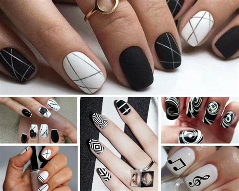 Black And White Nail Designs Cherry Colors Cosmetics Heaven