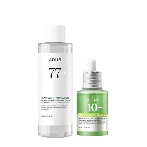 Anua Gentle Soothing Starter Duo Azelaic Acid And Heartleaf 77 Soothing Toner
