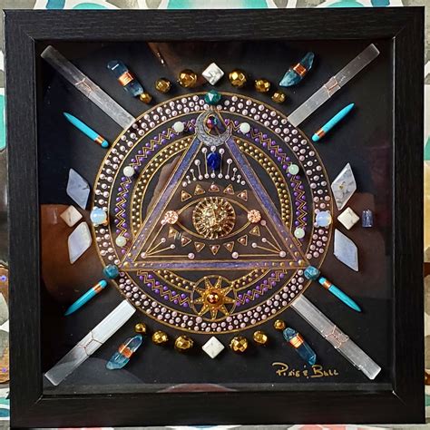Crystal Art Framed Crystal Art Framed Crystal Grid Crystal Etsy