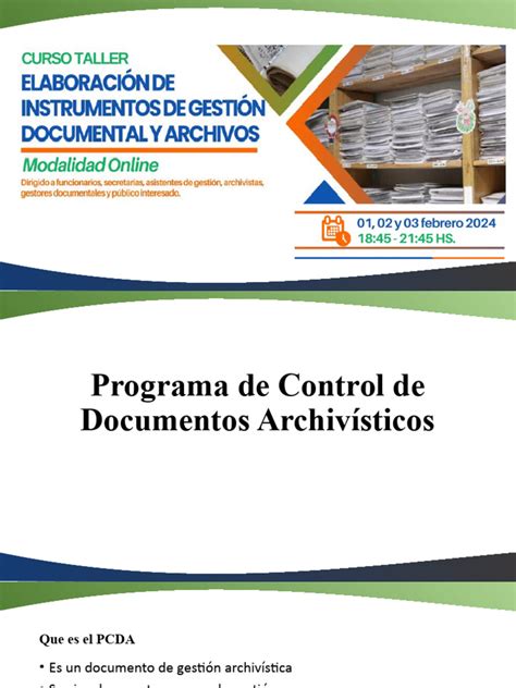 02 Programa De Control De Documentos Pdf