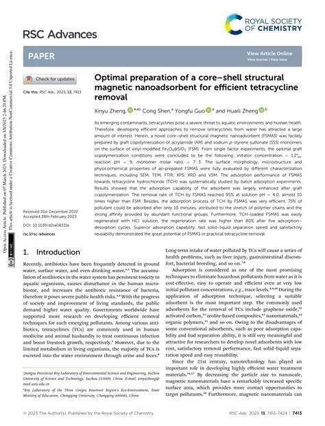 Pdf Optimal Preparation Of A Coreshell Structural Magnetic
