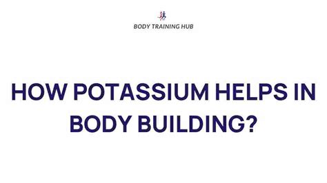 Unleashing The Power Of Potassium For Optimal Muscle Growth