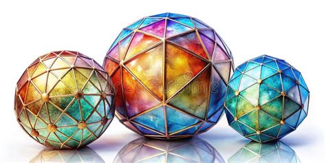 Elevate Your Space With This Stunning Geometric Cubic Globe Set A