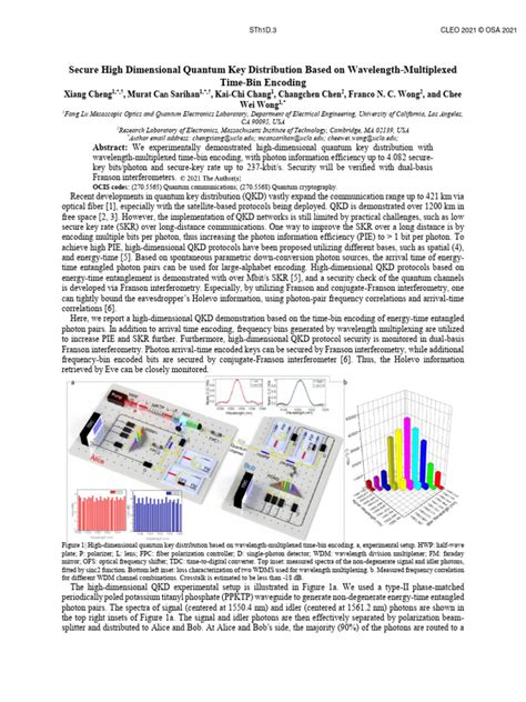 Secure High Dimensional Quantum Key Distribution Based On Wavelength Multiplexed Time Bin