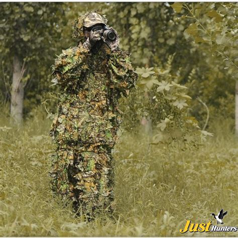 Hunting Ghillie Sniper Suit 3d With Camouflage Leaf Hunting Shooting