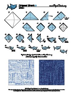 Folding Instructions Paper Sharks
