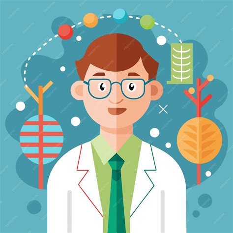 Premium Vector Flat Style Vector Geophysicist Character Illustration