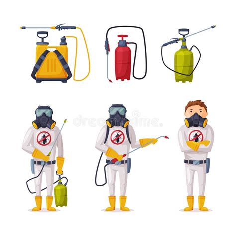 Pest Control And Insect Extermination Service With Chemical Cylinder