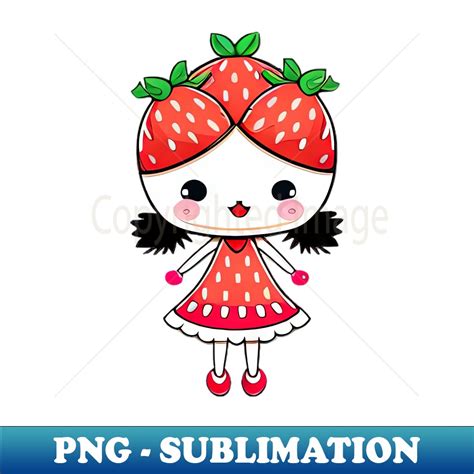 Strawberry Girl Vintage Sublimation Png Download Create Inspire