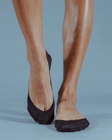 Black Ultra Low Cut Liner Socks No Show Dress Socks Sheec
