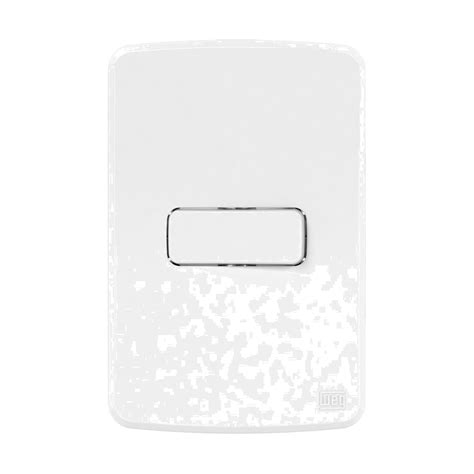 Interruptor Simples 1 Tecla Weg Composé Branco C Placa 4x2