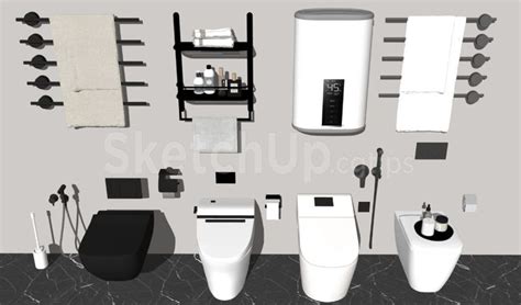6614 Free Sketchup Bathroom Models Download