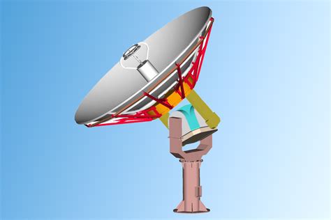 37 M Ka Band Antenna System With X Y Axis Pedestal