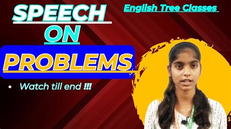 Problem Speech Speech On Problem English Speech On Problem English Speech Problem