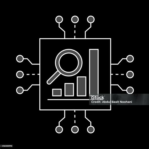 Aidriven Data Analysis Icon Automated Data Analytics Icon Digital Ai