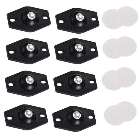 20 Pièces Mini Roulettes Auto Adhésives Mini Roulettes En Plastique Roulettes Pivotantes 360