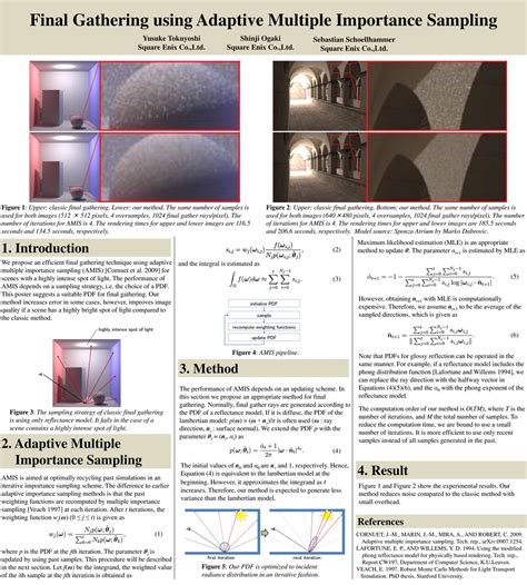 Final Gathering Using Adaptive Multiple Importance Sampling Ppt Download