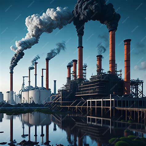Premium Photo Factory Producing Co2 Pollution