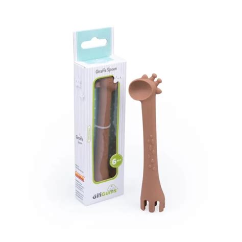 Giligums Żyrafka Brązowa łyżeczka Gryzak Poradnia Rozwiń Skrzydła