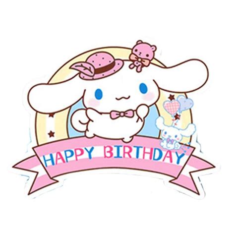 Pin By Nurul On Decorate Happy Birthday Cake Topper Hello Kitty
