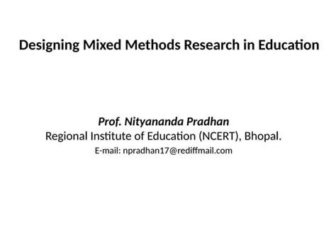 Mixed Method Research Pptx