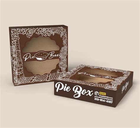 Custom Pie Boxes Eco Friendly Branded Pie Packaging