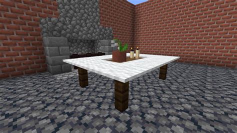 How To Make A Modern Dining Table In Minecraft Table Round Ideas