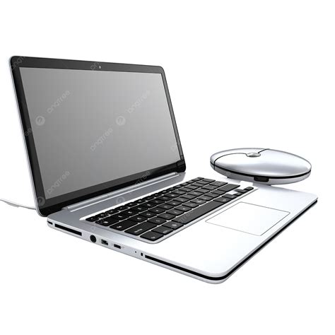 Laptop And Mouse 3d Illustration Laptop Computer Business Png