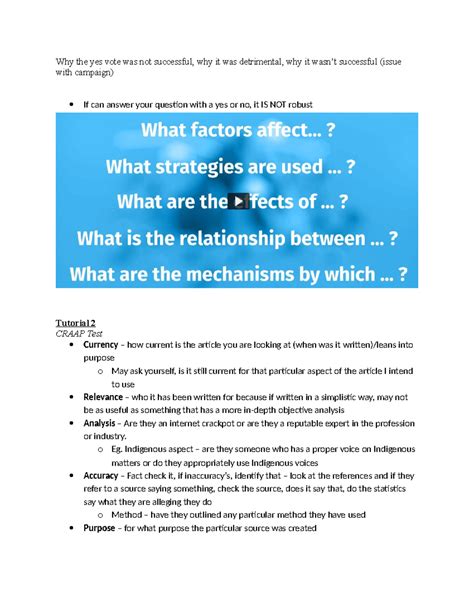 Craap Test Analysis Indigenous Law And Environmental Issues Studocu