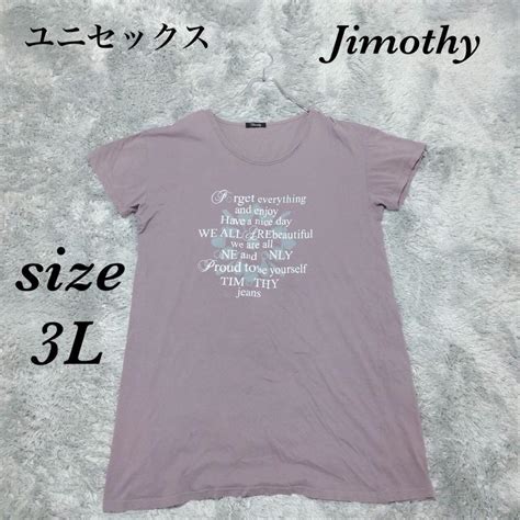 Jimothy（3l）tシャツ フロントプリント ラウンドネックコットン100 メルカリ