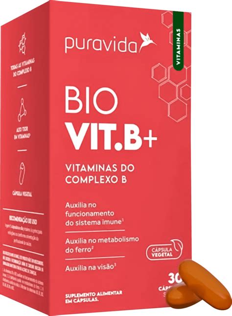 Suplemento Alimentar Puravida Bio Vit B Beleza Na Web