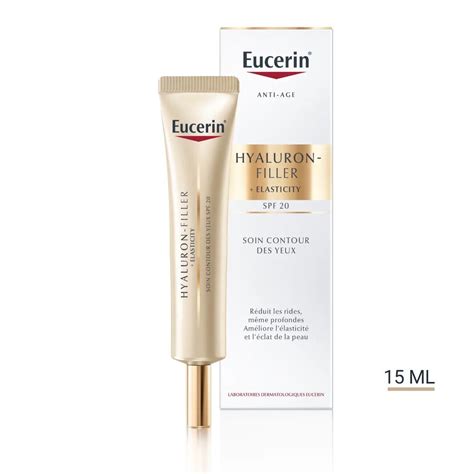 Eucerin Hyaluron Filler Elasticity Eye Cream Spf20 15ml ยูเซอริน ไฮยาลูรอน ฟิลเลอร์ อิลาสติ