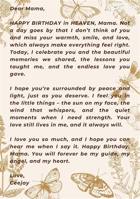 Happy Birthday In Heaven Poems Grandmother Poem Purchases Tardy Happy