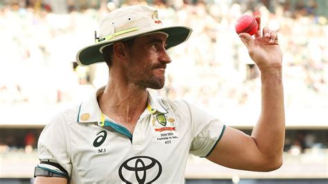 Australia Vs India Mitchell Starc Sizzles With Pink Ball Again As