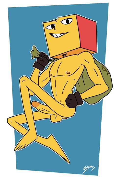 Rule 34 Bag Of Money Cube Yellow Erection Gloves Humanoid Humanoid Penis Naked Onlyboney