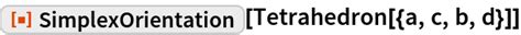 Simplexorientation Wolfram Function Repository