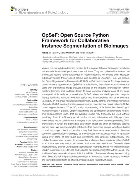 Pdf Opsef Open Source Python Framework For Collaborative Instance