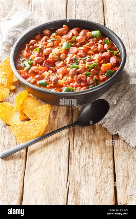 Frijoles Charros Or Charros Beans Mexican Traditional Food With Chorizo