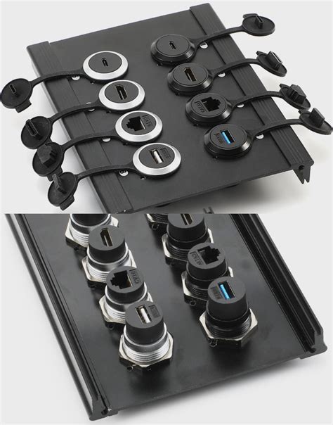 锌合金圆形d Type面板螺丝安装hdmi Rj45 Cat6 Cat6a Usb20接头插座模块 Hdmi Cat6 Usb 慧联 中国 广东省 生产商 端子、连接器