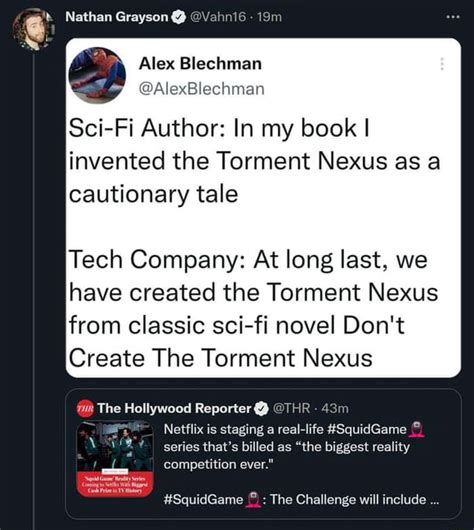 Nathan Grayson Vahni6 Alex Blechman Alexblechman Sci Fi Author In My Book I Invented The