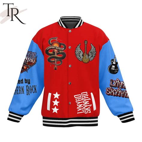 Lynyrd Skynyrd Leh Nerd Skin Nerd Baseball Jacket Torunstyle