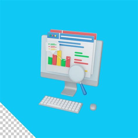 Premium Psd 3d Rendering Data Analysis Isolated Useful For Digital
