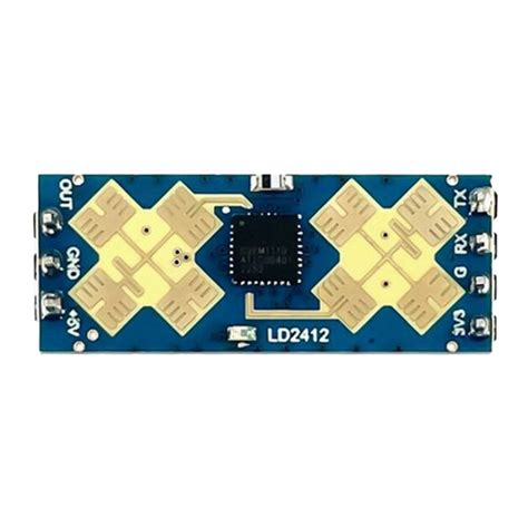 Sensor Detection Module 24g Human Presence Sensing Radar Module Ld2412 Millimeter Wave Radar