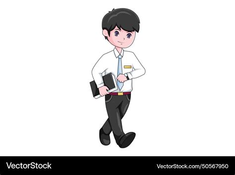 Cute Profession Character Design Royalty Free Vector Image