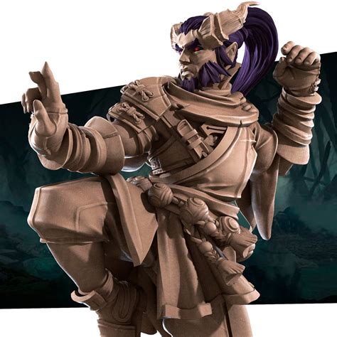 Tiefling Monk From Bite The Bullets Tieflings Pt 1 Set Total Height