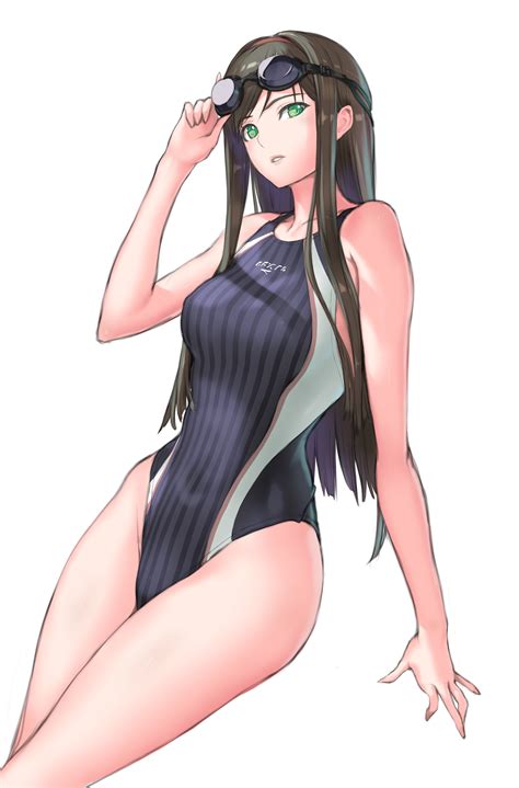 Original Characters Anime Anime Girls Swimwear Artwork Digital Art