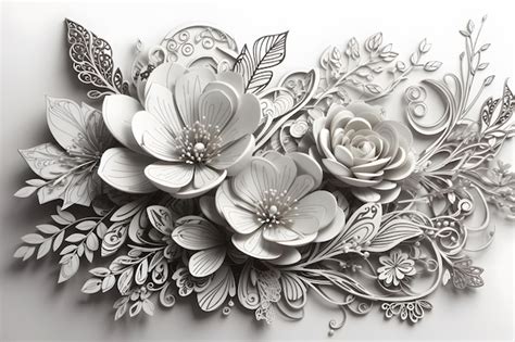 3d Flower Drawing Images Free Download On Freepik