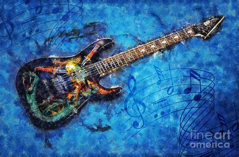 Guitar Love Digital Art By Ian Mitchell Fine Art America